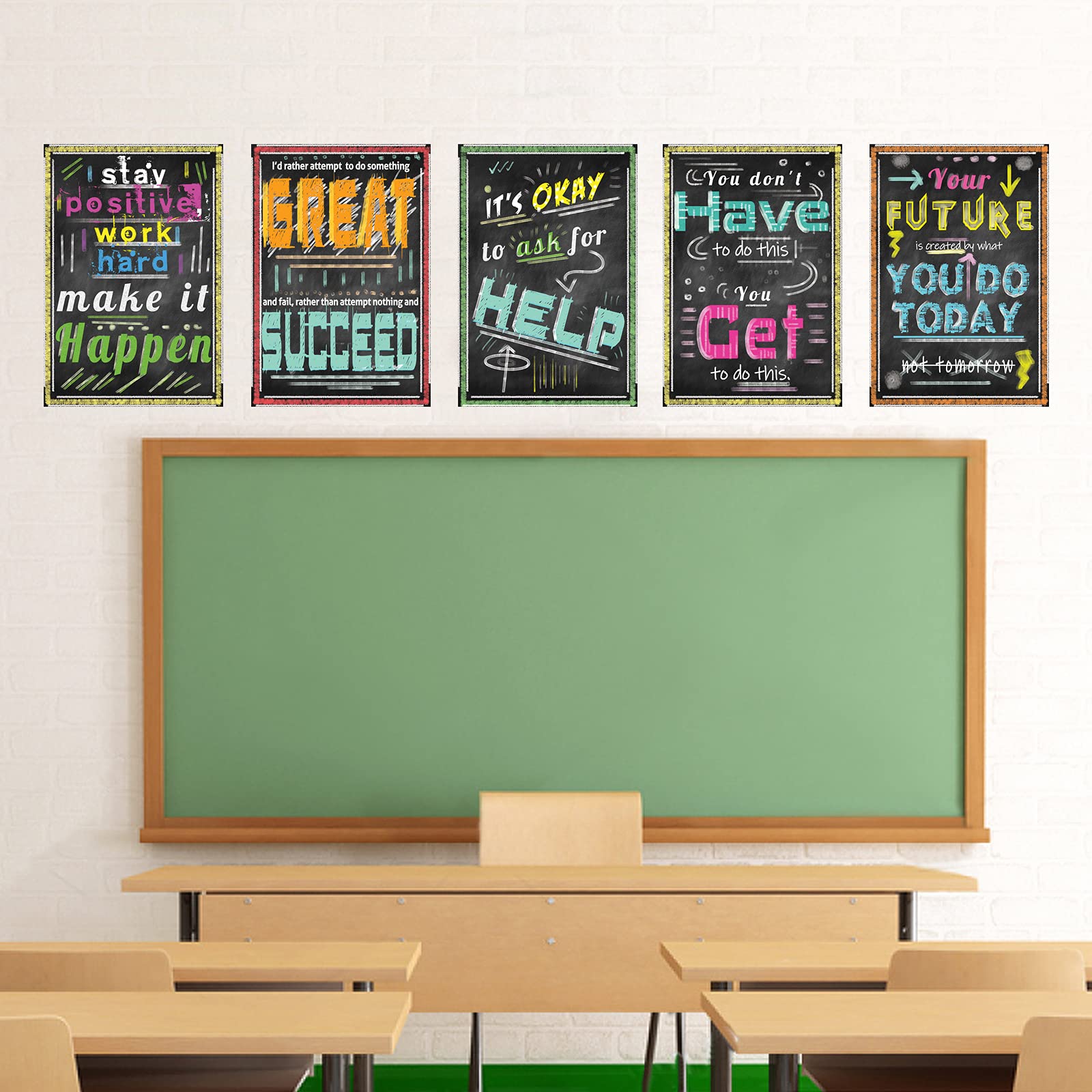 24 Pack Motivational Posters for Classroom Office School Decorations ...
