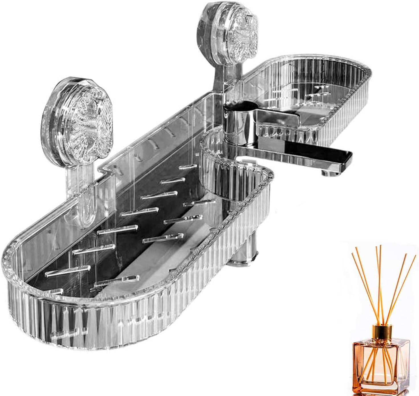 Amazon.com: Universal Removable Faucet Storage Rack,Removable Faucet ...