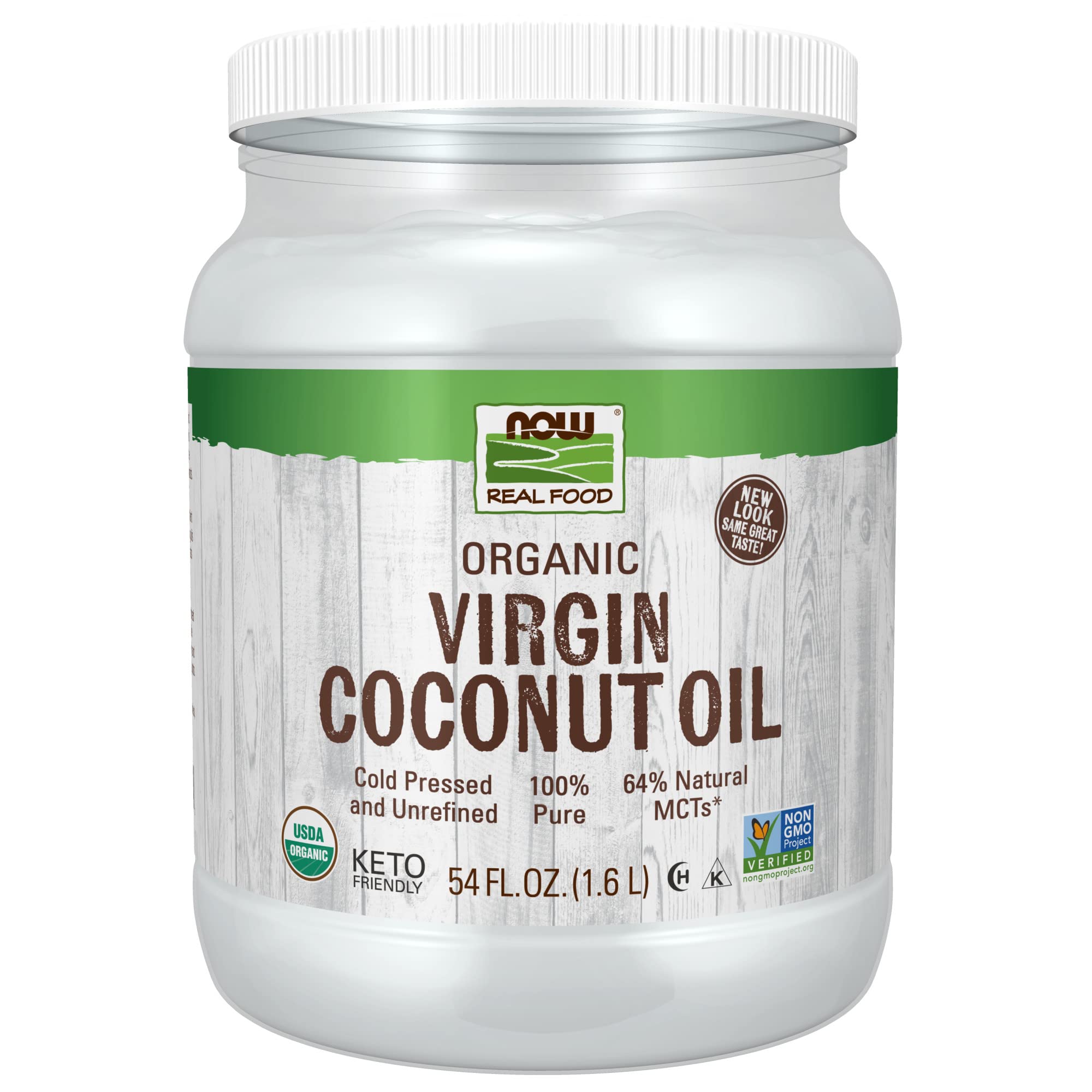 Amazon.com : NOW Foods, Certified Organic Virgin Coconut Cooking Oil ...