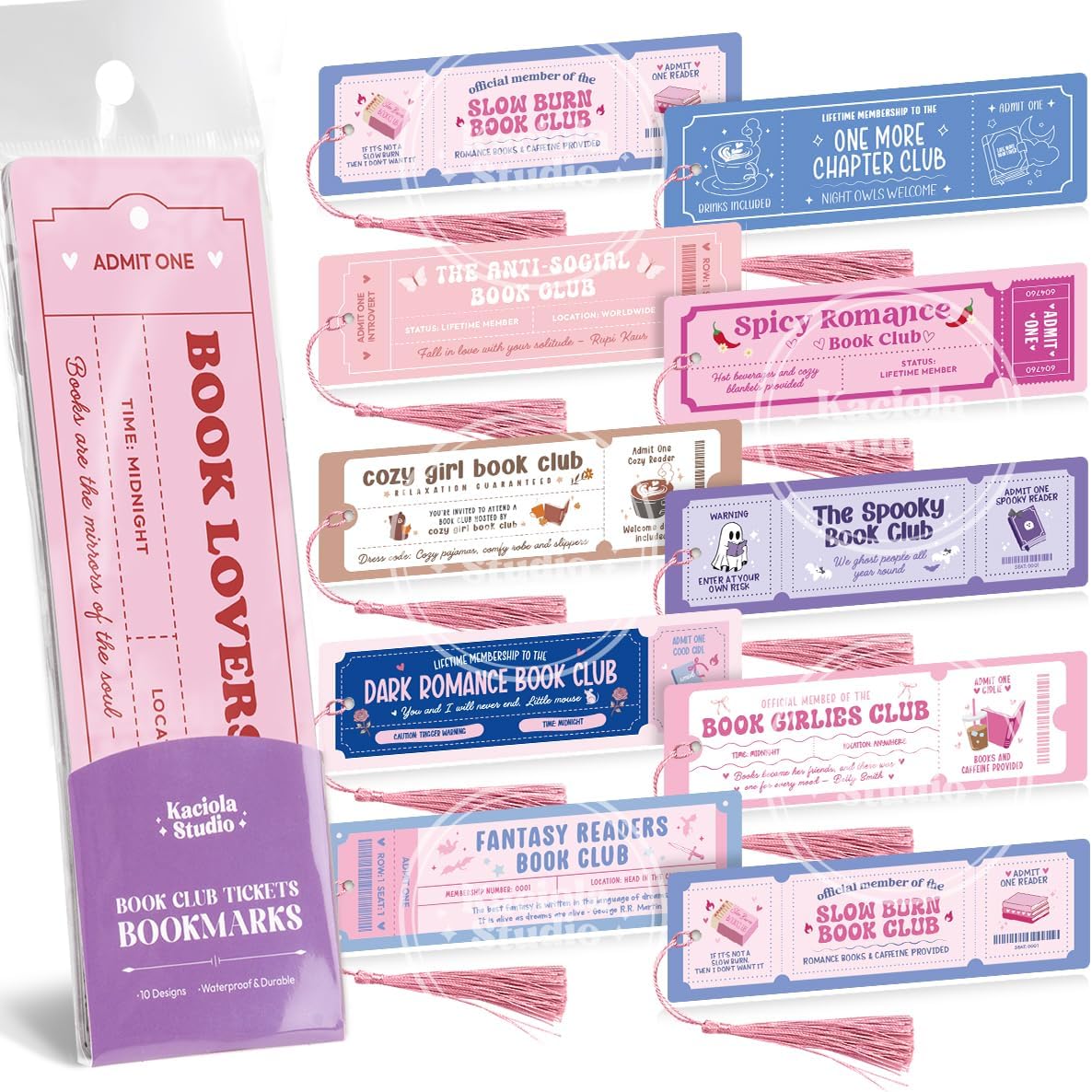 Amazon.com : 16PC Cute Bookmarks Set Funny Bookmark Sets for Women ...