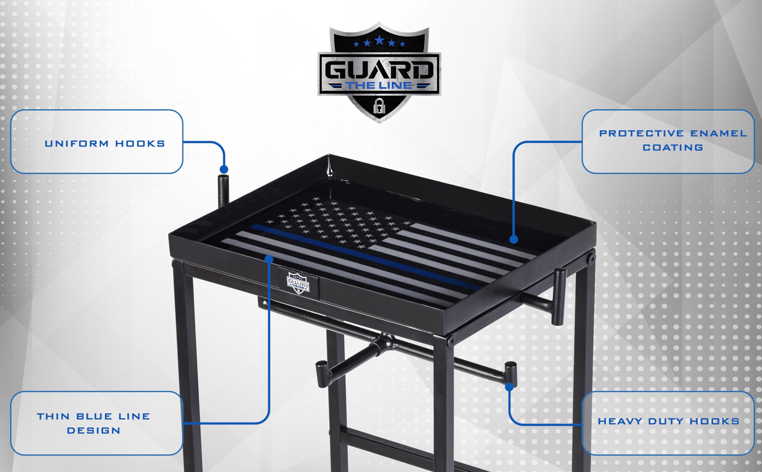 Police Gear Rack - Thin Blue Line Law Enforcement and Military Gear ...