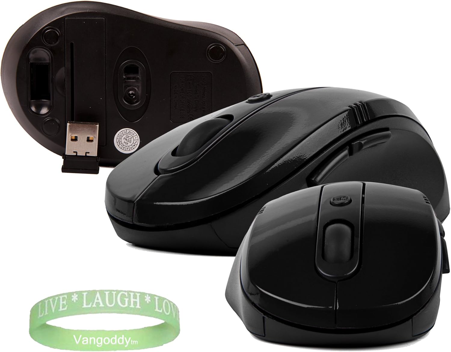 USB Black Gloss Wireless Mouse Compatible to the eMachine E Series ...