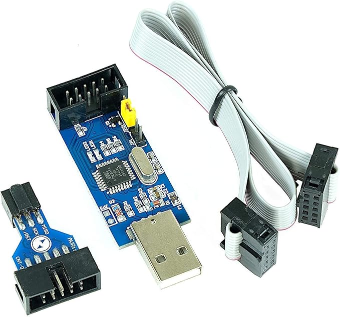 Paradisetronic.com USBasp 3,3V 5V Programmiergerät inkl. ISP-Adapter ...