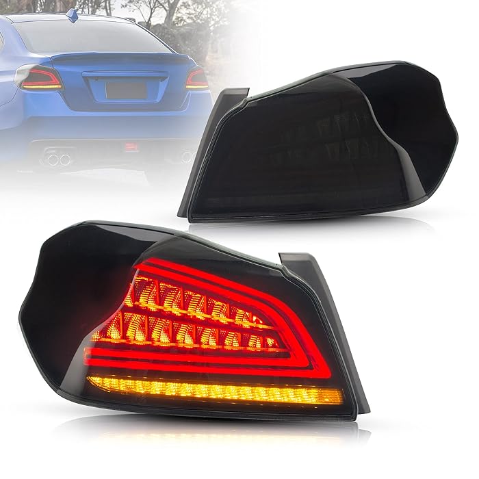 Buy VLAND LED Smoked Taillights Compatible For [ Subaru WRX 2015-2019 ...
