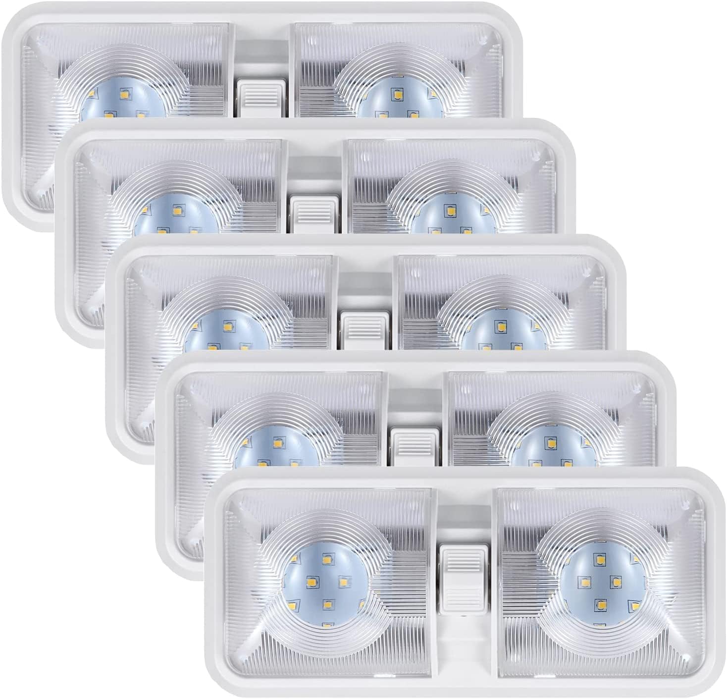 Amazon.com: ANYPOWK 12V RV LED Lights with ON/Off Switch - Daylight ...