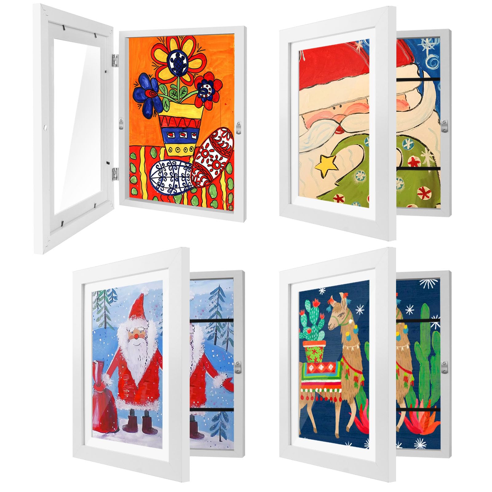 Amazon.com: HEPFLANZE 4 Pack Kids Artwork Frames Changeable 8.5 x 11 ...