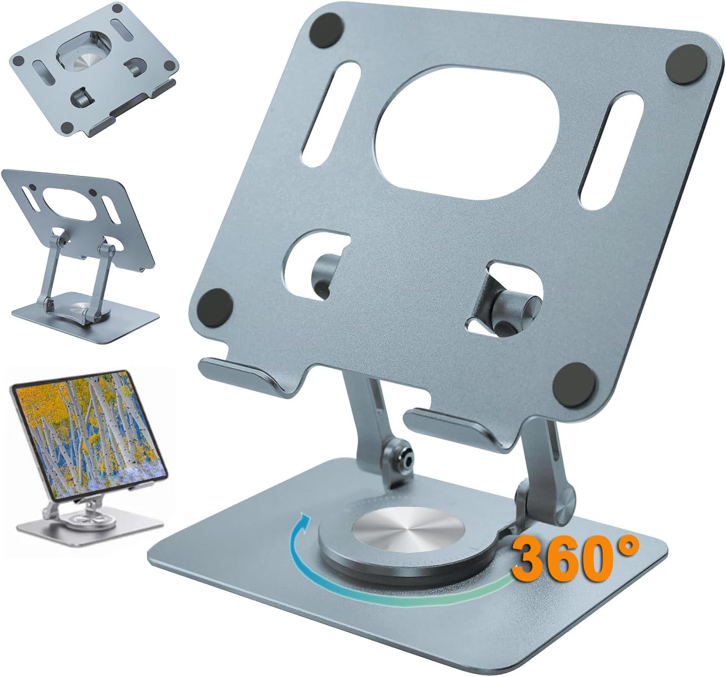 Amazon.com: DCHAV Foldable Adjustable Laptop Stand for Desk Computer ...