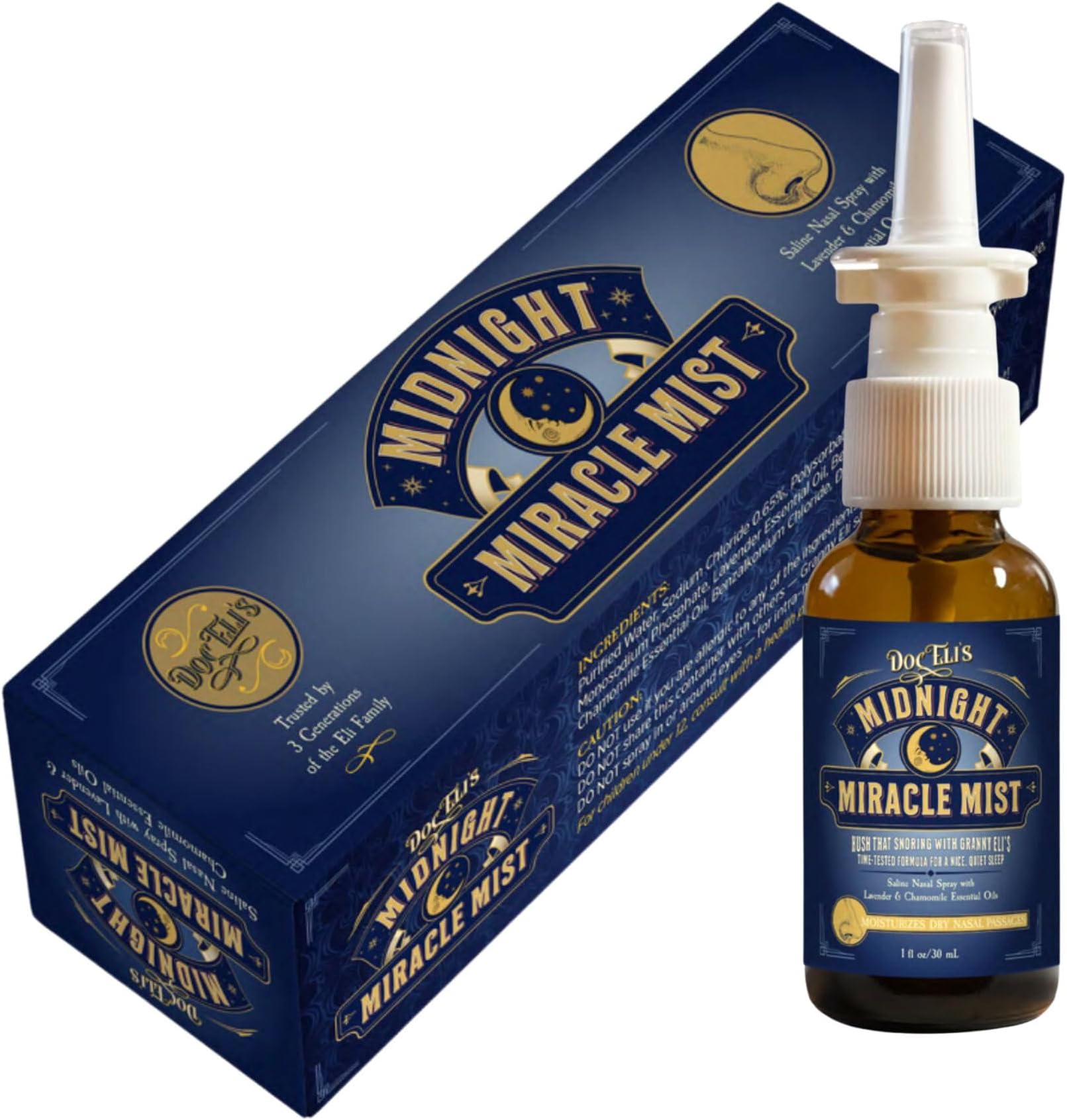 Amazon.com: Doc Eli's Nasal Snoring Spray - Natural Nasal Spray ...