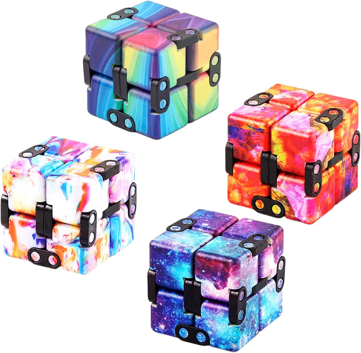 Lifidea Aluminum Alloy Metal Infinity Cube Fidget Cube (5 Colors ...