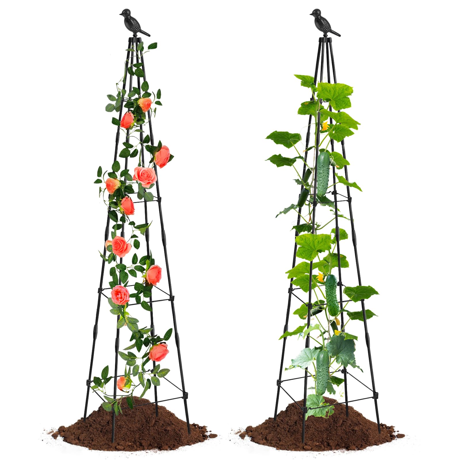 Snapklik.com : MQHUAYU Garden Obelisk Trellis For Climbing Plants ...