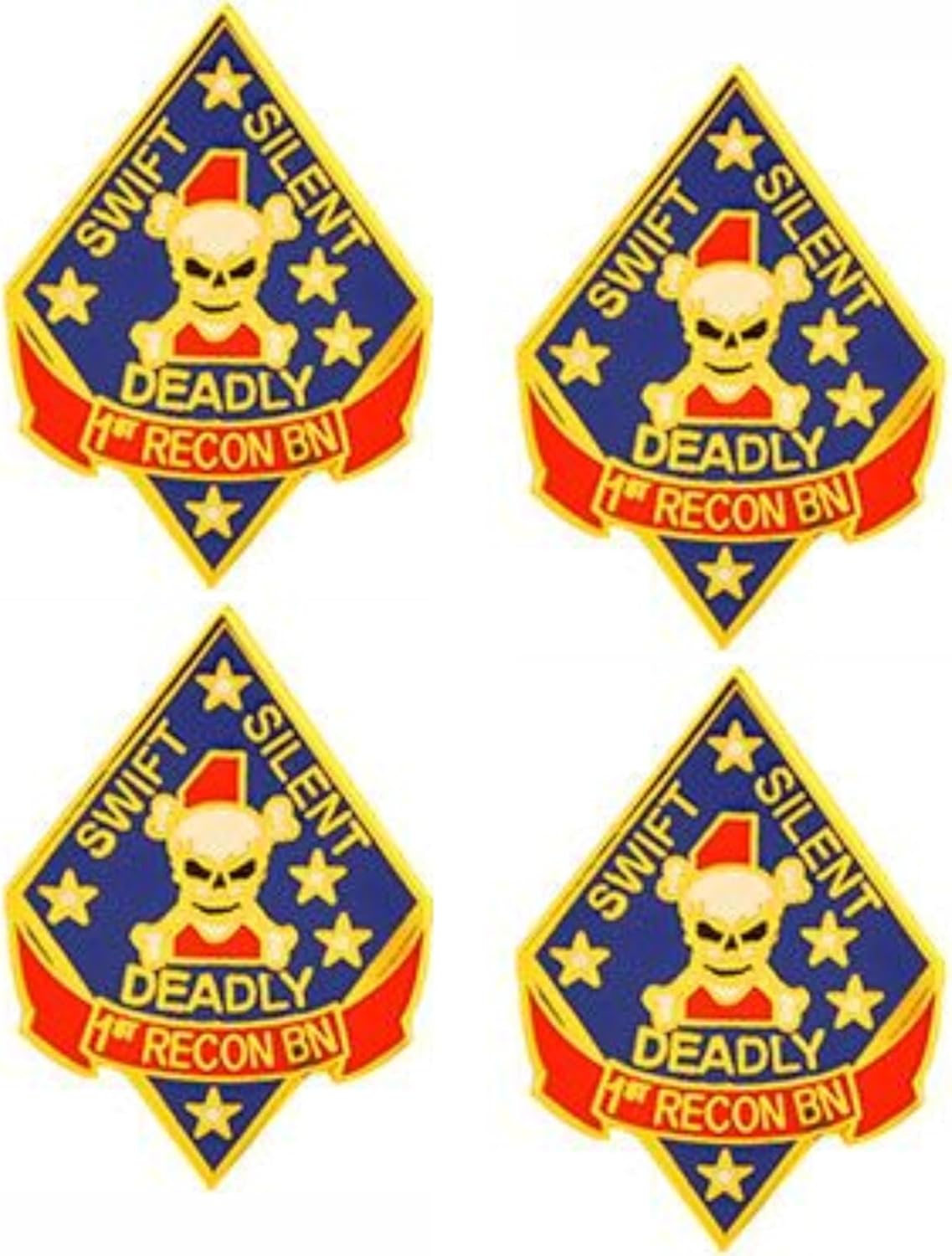 Amazon.com: MilitaryBest 1ST Recon Battalion Lapel PIN 4 Pack ...