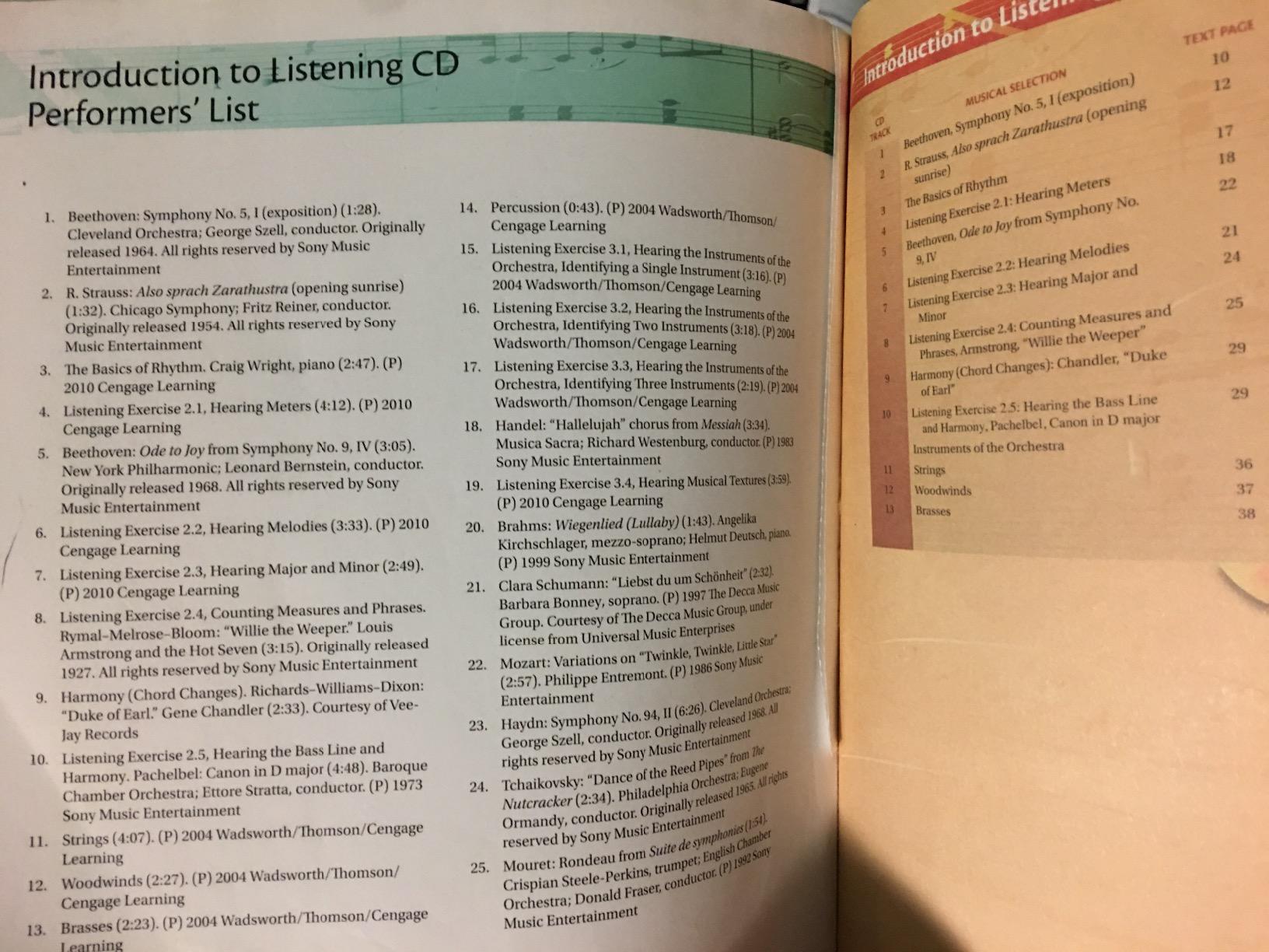 Listening to Western Music (with Introduction to Listening CD): Wright ...