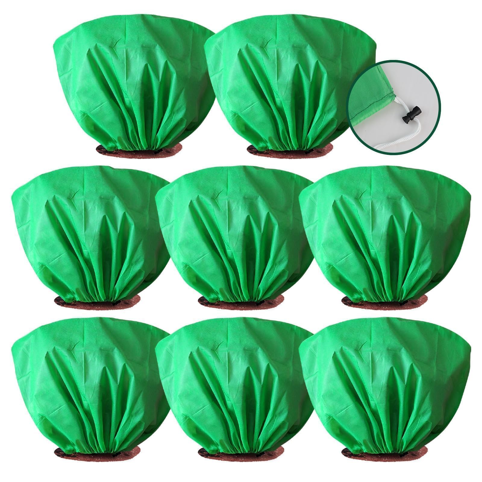 Amazon.com : EYNDYN 8 Pcs Plant Covers Frost Protection Bag Winter ...