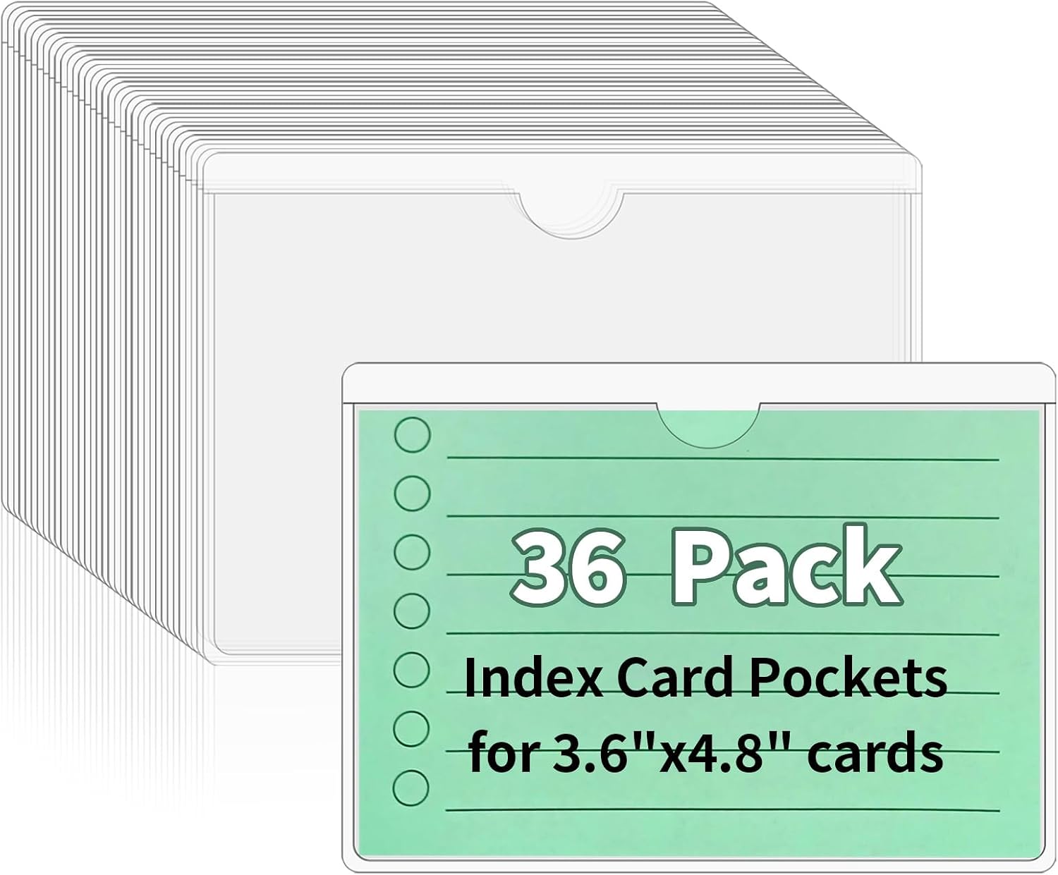 Amazon.com : NIUBIER Storage Bin Labels, 36 Pack 3x4.5 Index Card ...