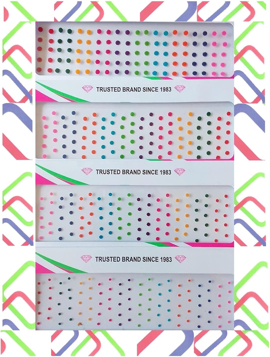 THANU'S CRAFT Multicolor Bindi Book Mini Small Size Bindis Kumkum ...