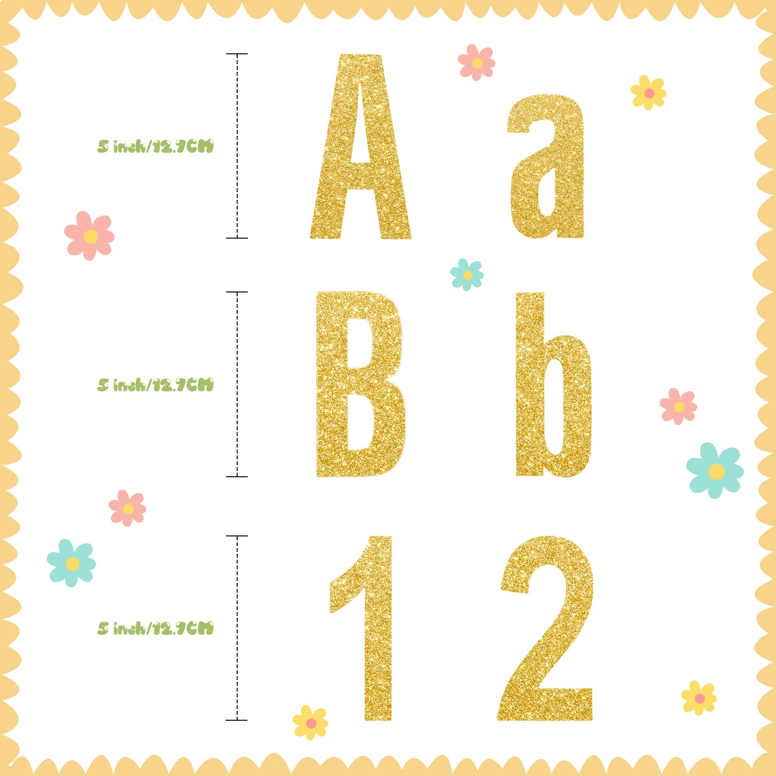 Snapklik.com : 134 Pcs 5 Inch Bulletin Board Letters Colorful Alphabet ...