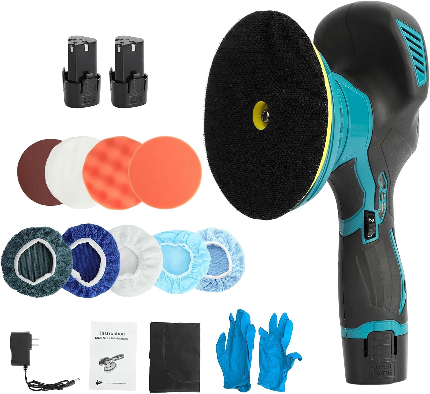 Amazon.com: Gerrit Cordless Car Buffer Polisher,Polishing Machine with ...