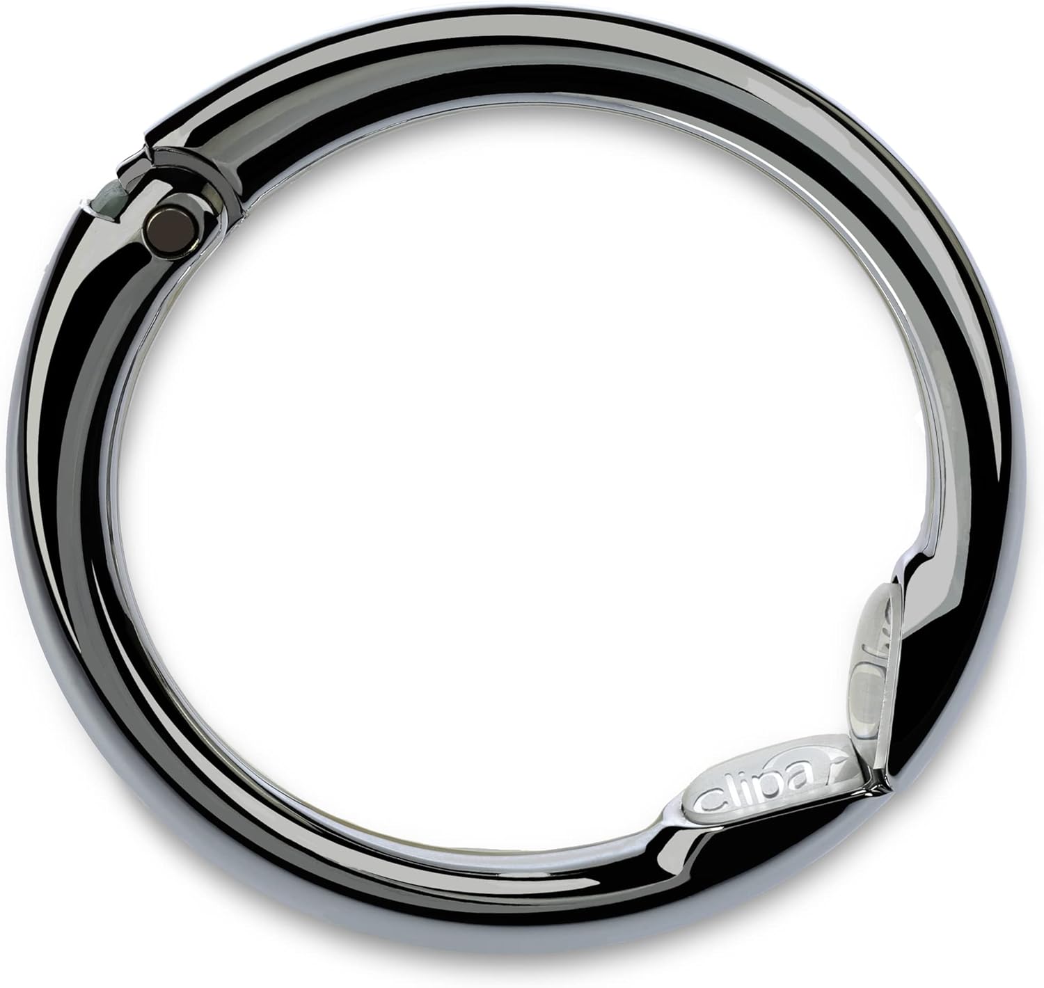 Clipa Purse Hanger – Polished Hematite PVD - The Ring That Opens into a ...