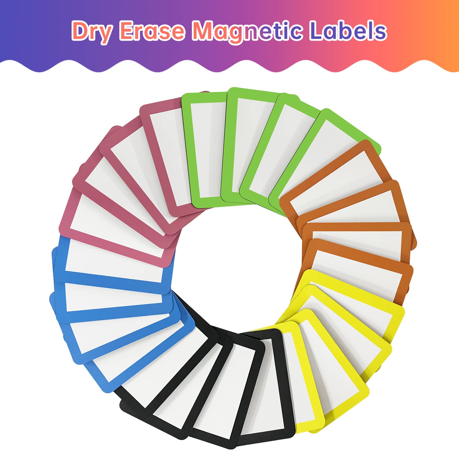 Snapklik.com : Dry Erase Magnets Set - 24 Pack - 3x2 In Whiteboard ...