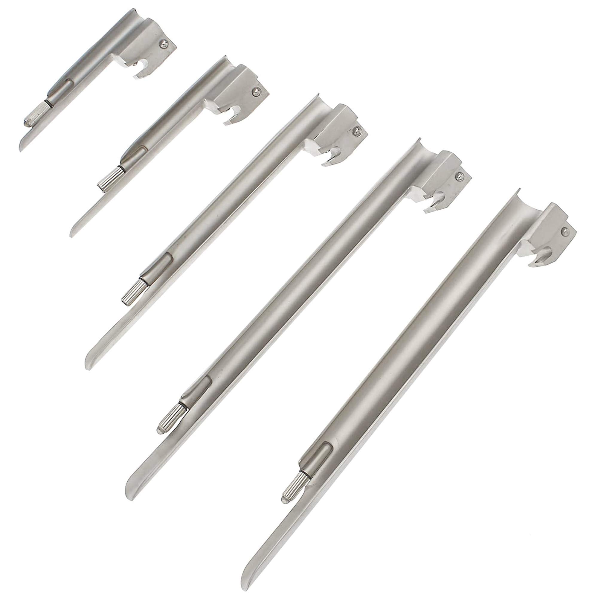 Airway Intubation Deluxe Conventional Set - Five Blades Straight and ...