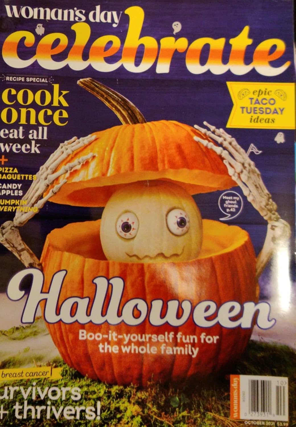 Woman's Day Celebrate Halloween Magazine October 2021 Cook Once [Single ...