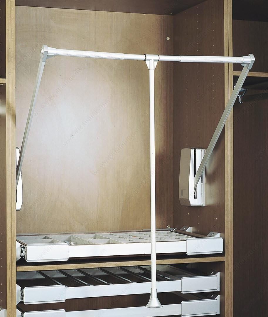 Amazon.com: Hydraulic Spring Aluminum Pull-Out Wardrobe Lift Closet ...