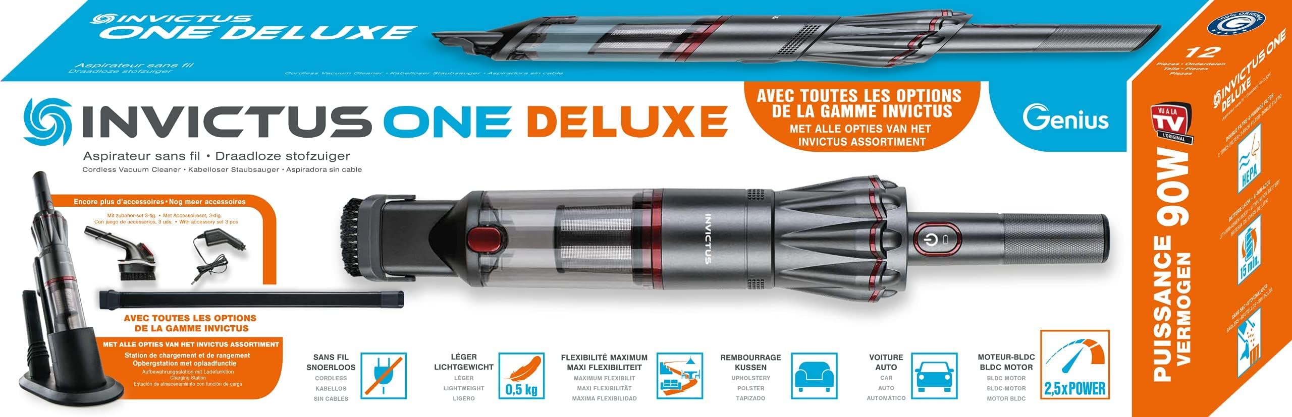 Genius Invictus X8 A28344, Aspirateur sans Fil, Or : Amazon.fr: Cuisine ...