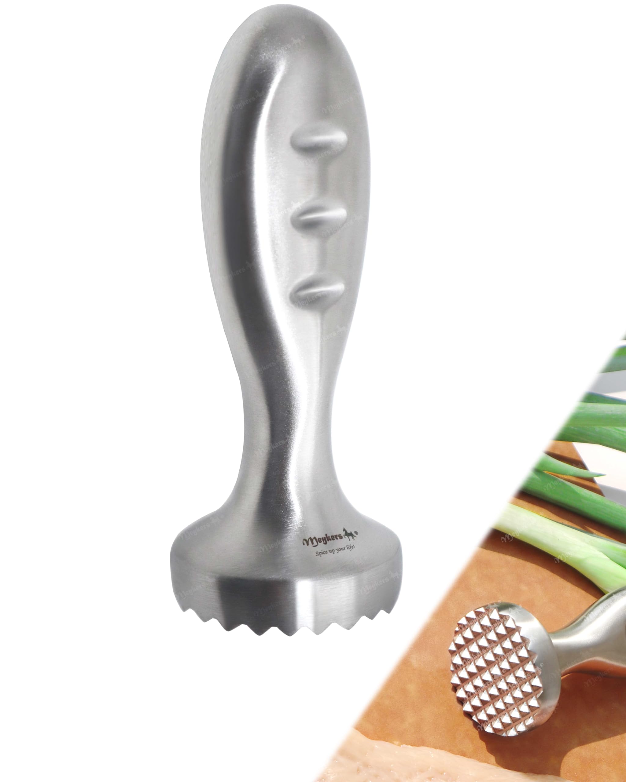 Amazon.com: Meykers Mini Meat Tenderizer Pounder | Dishwasher Safe ...