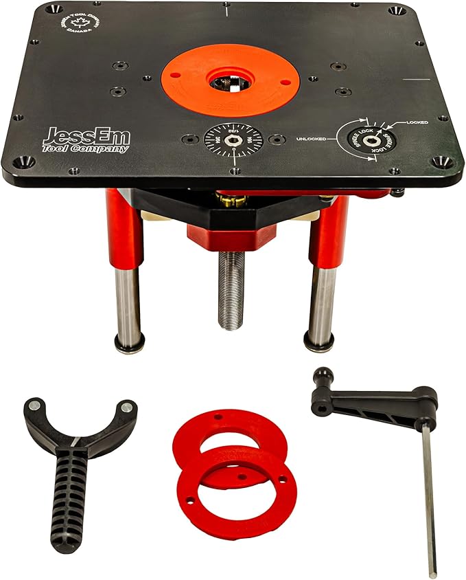 JessEm 02120 Mast-R-Lift II Universal Router Lift with Built in Locking ...