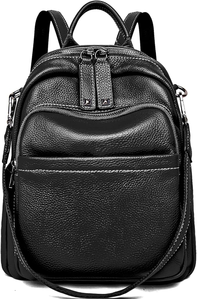 Amazon.com: BOYATU Genuine Leather Backpack Purse for Women: Anti Theft ...
