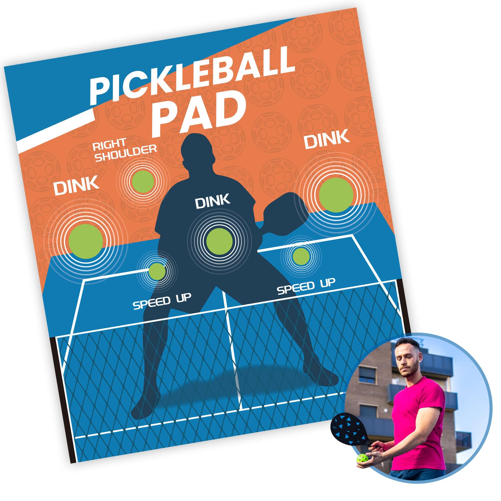 Amazon.com : TAEYONK Dink Master Pickleball Practice Board 2025 ...