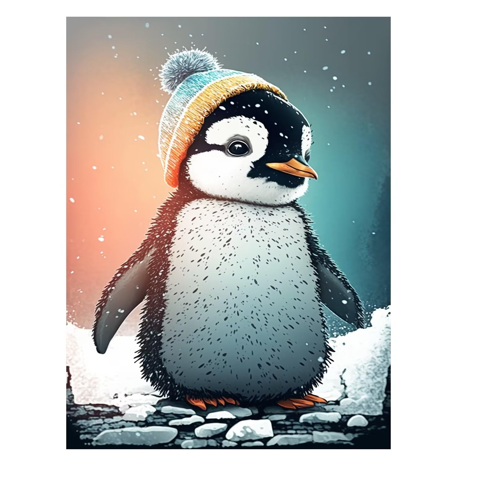 Amazon.com: Penguin Diamond Painting Kit for Adult Beginners, Cute ...