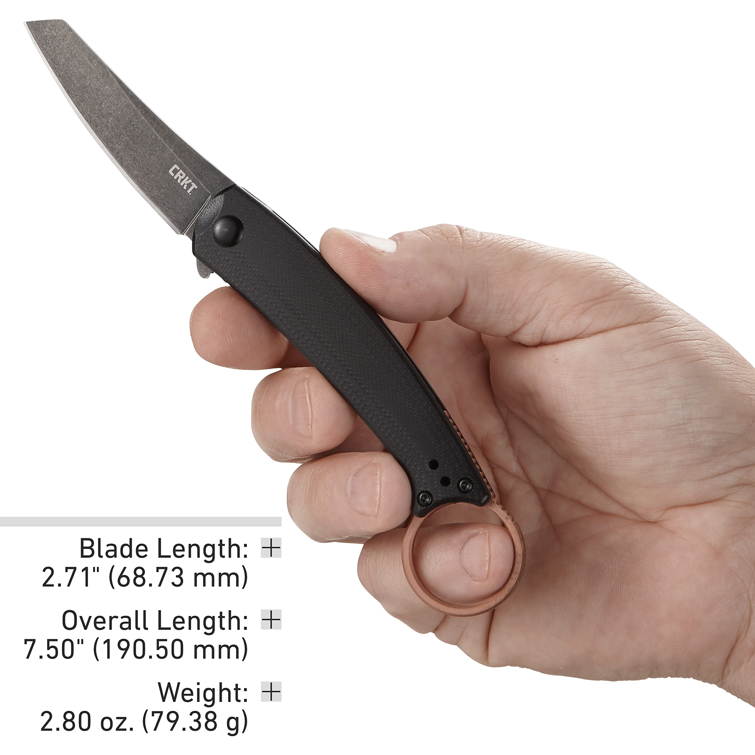 CRKT Ibi EDC Pocket Knife Everyday Carry Utility Folder Black Stonewash Finish Sheepsfoot CRKT Ibi EDC Pocket Knife Everyday Carry Utility Folder Black Stonewash Finish Sheepsfoot
