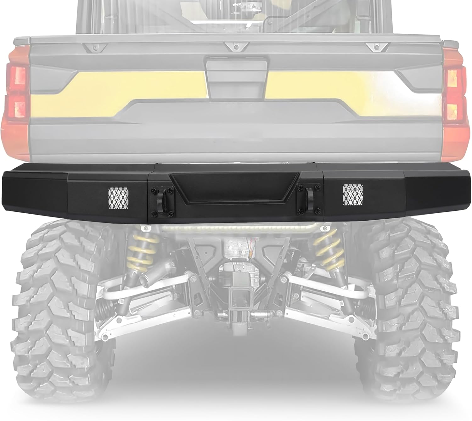 Amazon.com: TEBEDI UTV Rear Bumper Assembly Compatible with 2018-2024 ...