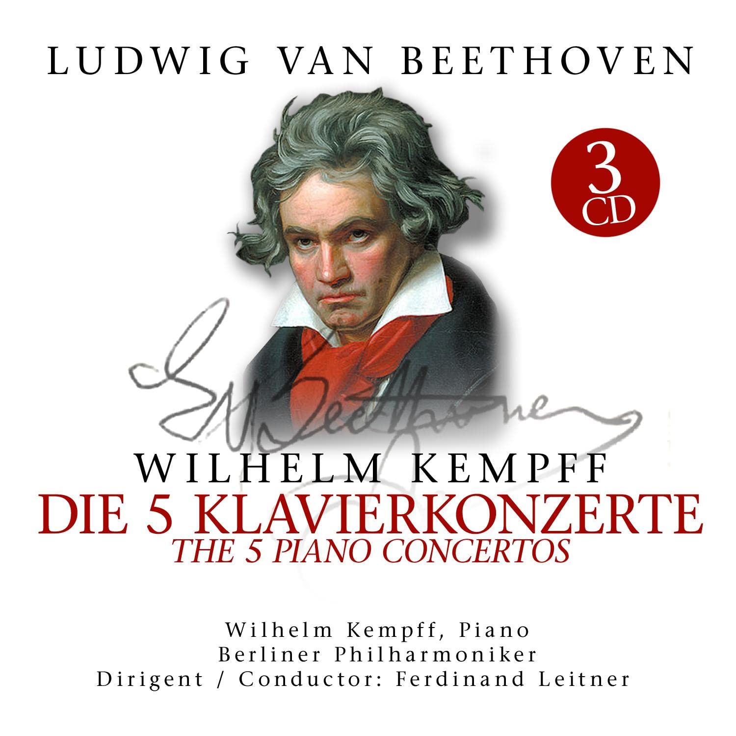 Beethoven:5 Klavierkonzerte-5 Klavierkonzerte - Wilhelm Kempff, Ludwig ...