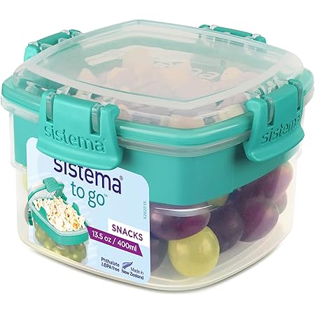 Sistema Snacks TO GO Food Storage Container, 400 ml, Small Snack Pot ...