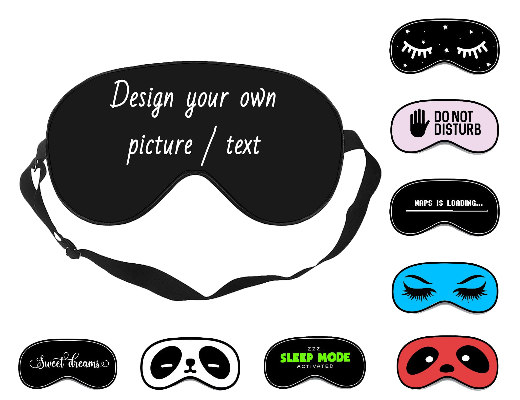 Amazon.com: Custom Eye Mask Personalized Blindfold Add Your Picture ...