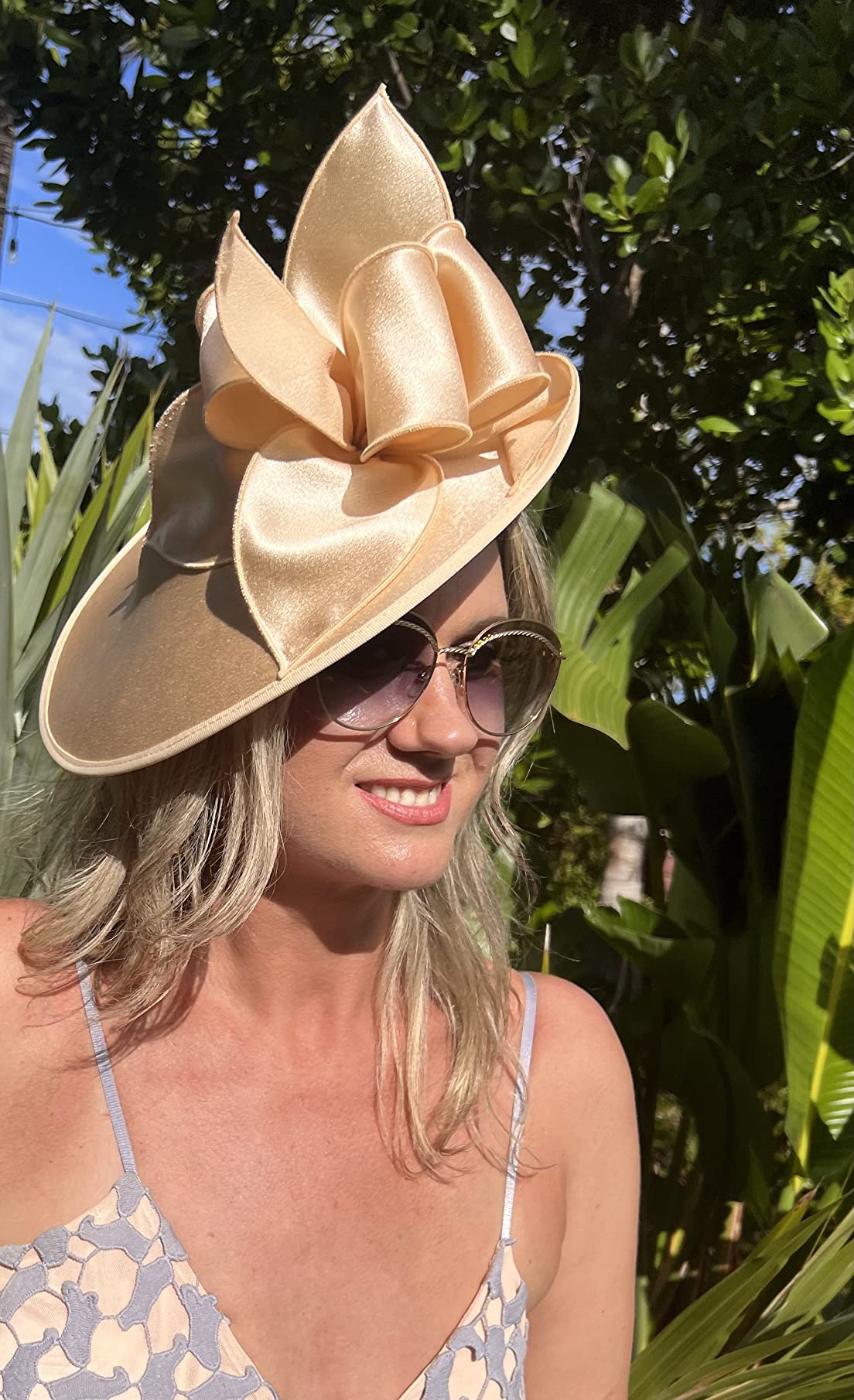 $9/mo - Finance BABEYOND Derby Hats for Women - Fascinators Tea Party Hats Headband Wide Brim ...