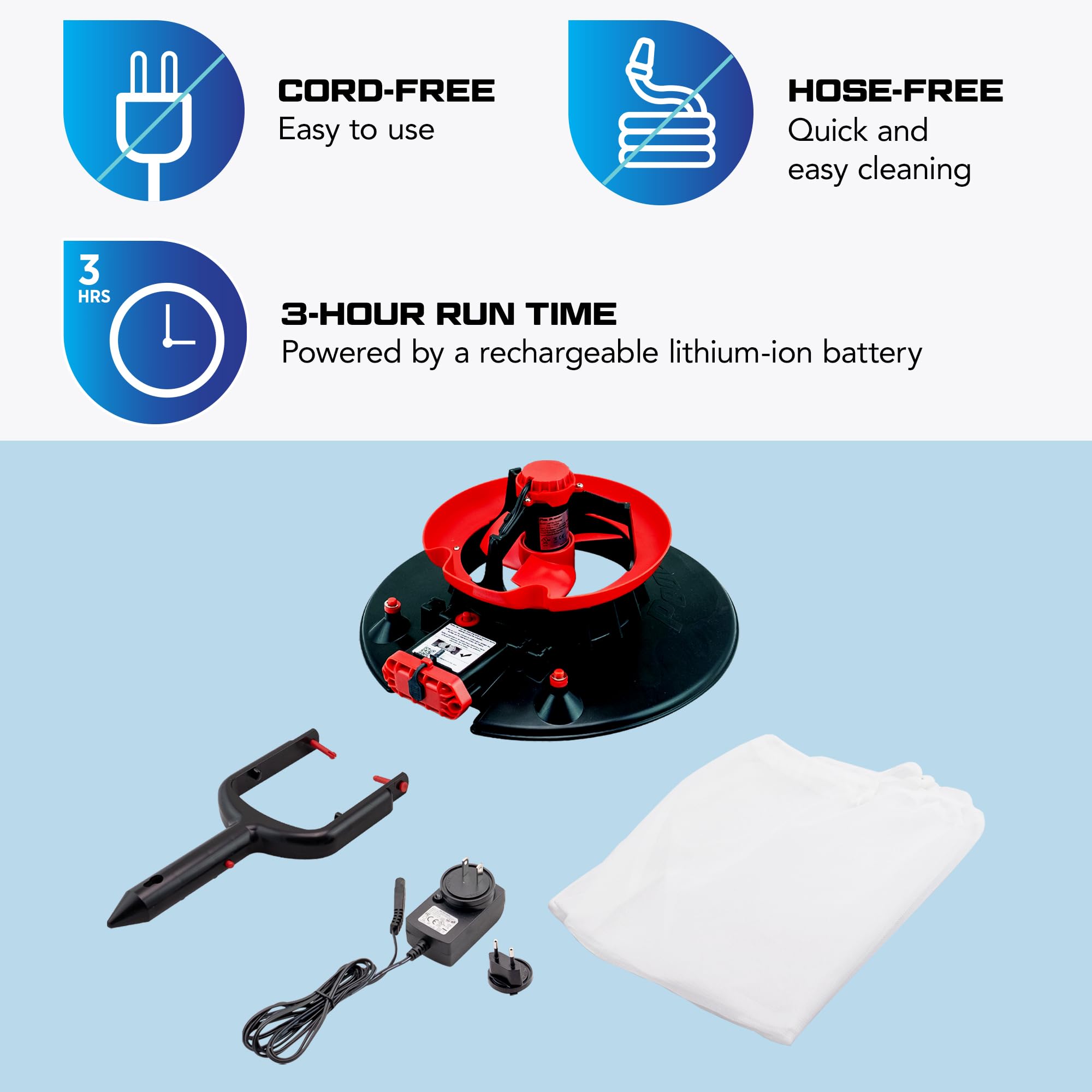 Snapklik.com : POOL BLASTER Leaf Vac Recharge Cordless Rechargeable ...