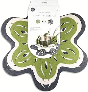 Amazon.com: Core Kitchen 3-Piece Set Cookware Protectors, Laser Cut ...