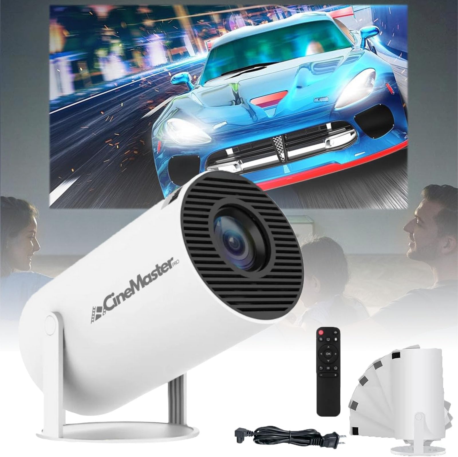 Amazon.com: Cinemaster Pro - 4K Smart Movie Projector, Built-In Media ...