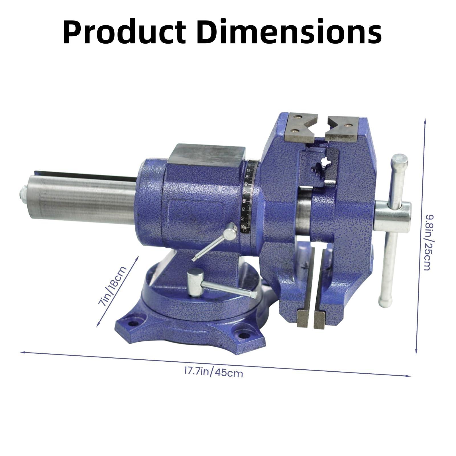 Snapklik.com : 6 Inch Multi-purpose Bench Vise,Cast Iron Bench Vise 360 ...