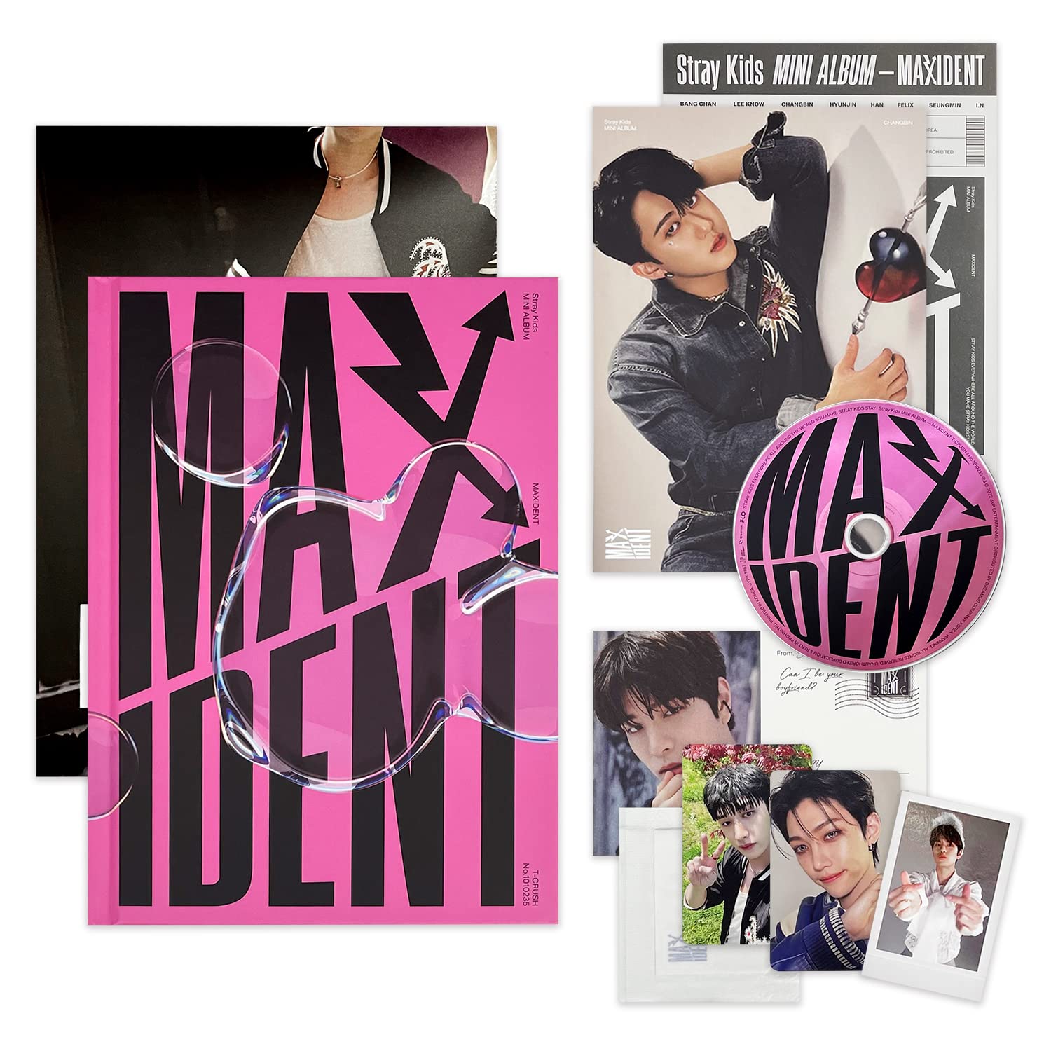 STRAY KIDS - Mini Album [MAXIDENT] (T-CRUSH Ver.) Photobook + CD-R ...
