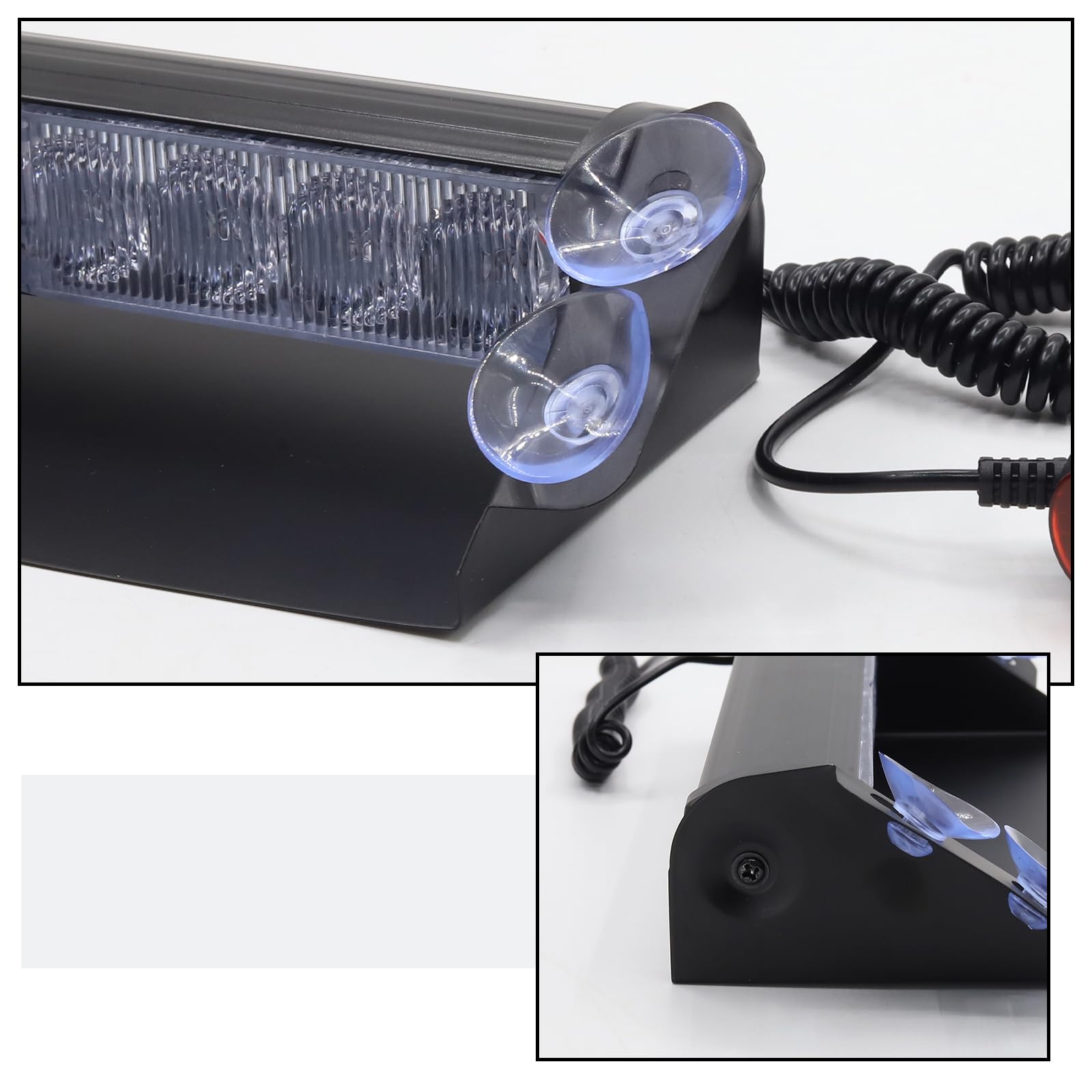Snapklik.com : LED Dash Emergency Strobe Lights Interior Windshield Red ...