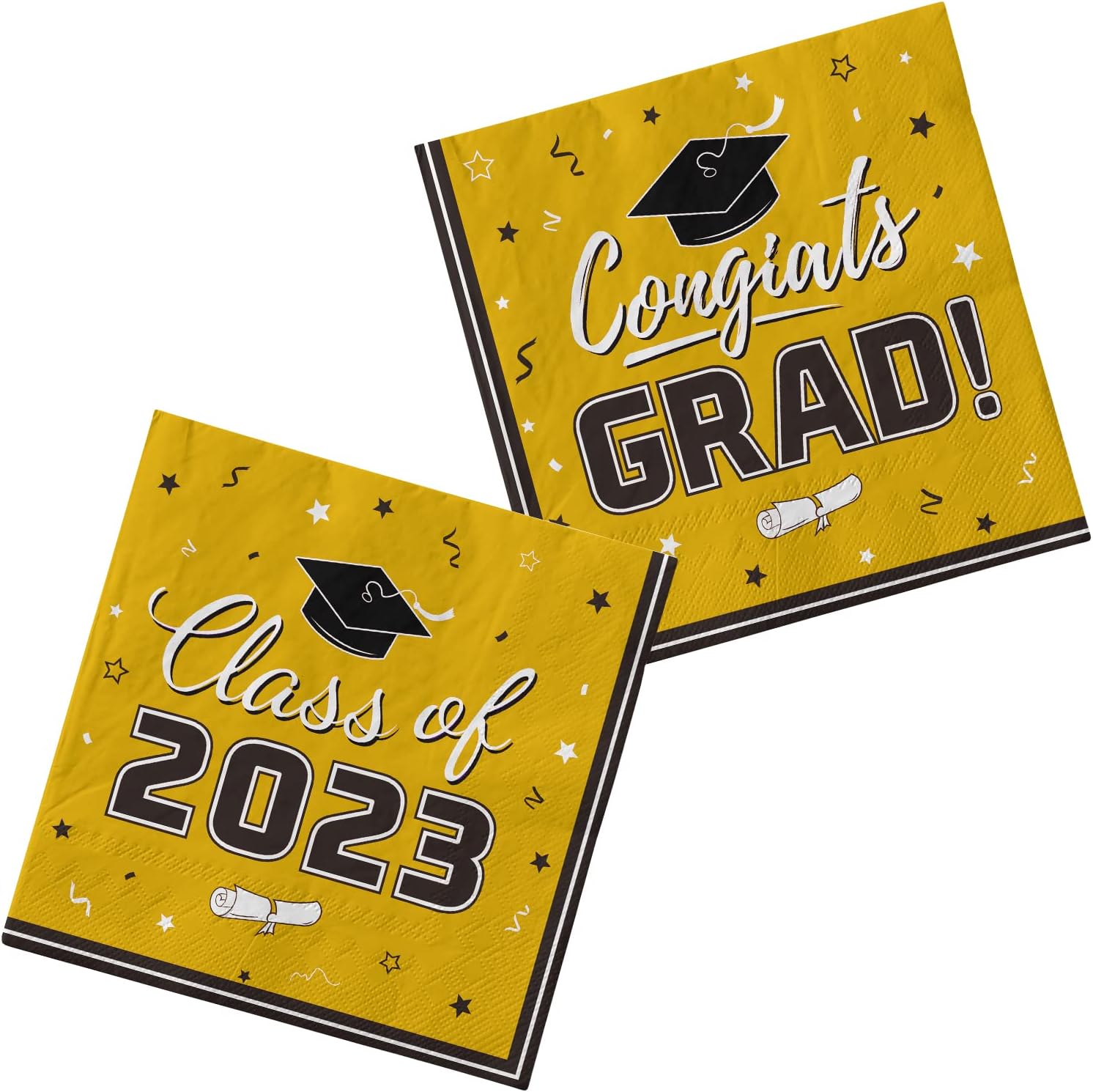 Amazon.com: 50 Packs Graduation Napkins Party Supplies Decorations for ...