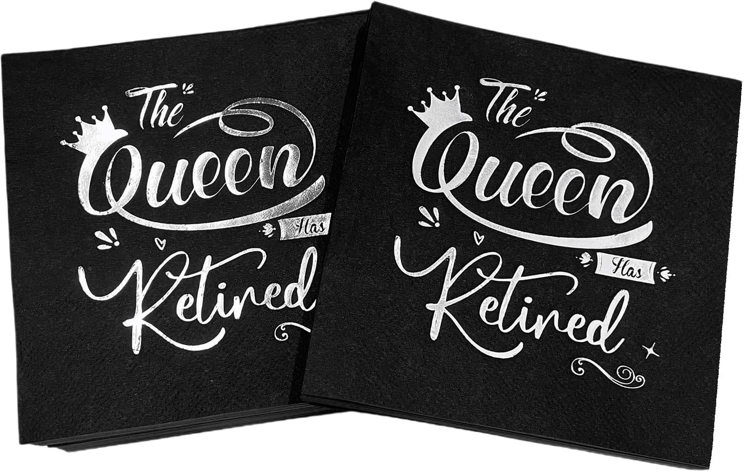 Amazon.com: CHANGCAO50PCS Elegant Queen napkins silver Women Retirement ...