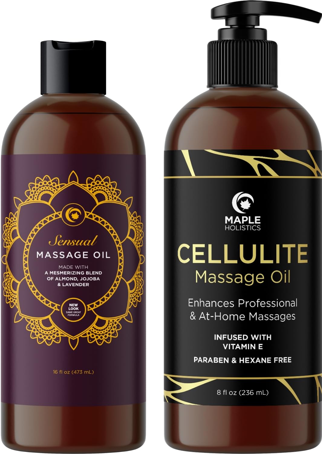 Amazon.com: Massage Oils for Massage Therapy Bundle - Maple Holistics ...