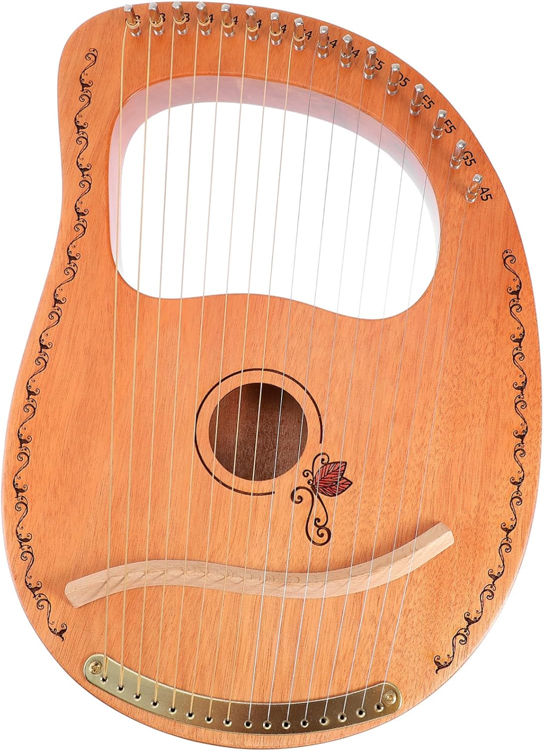 VICASKY 1 Takım 16 Telli Lir Ahşap Lir Harp Arp Ve Lir Geleneksel Lir ...