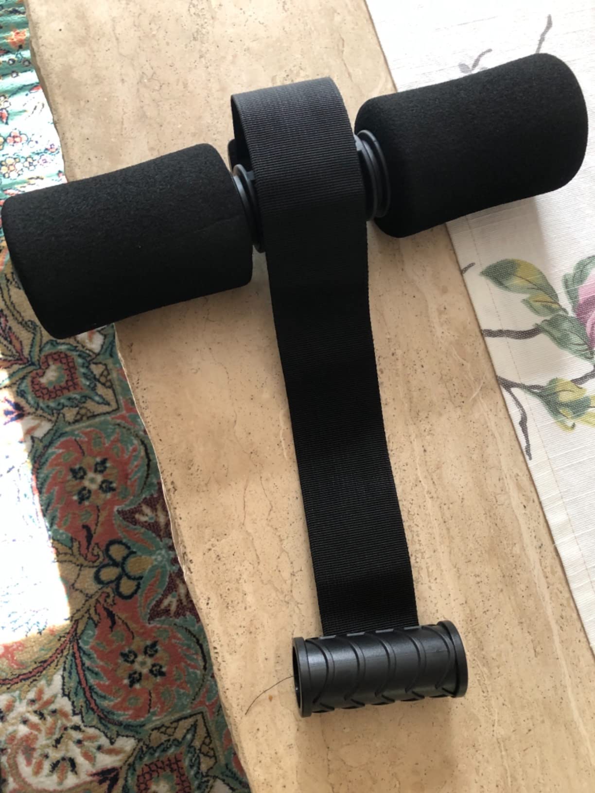 Nordstick Nordic Hamstring Curl-rem, svart med grå nylon : Amazon.se ...