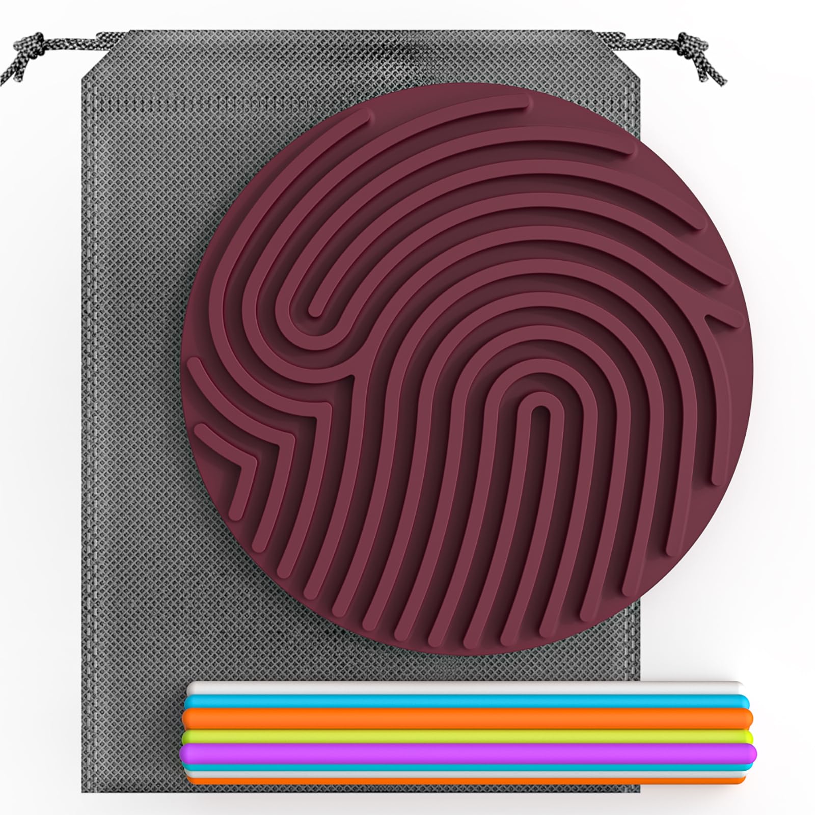 Snapklik.com : Thienlee Silicone Sensory Activity Board, Silent Fidget ...